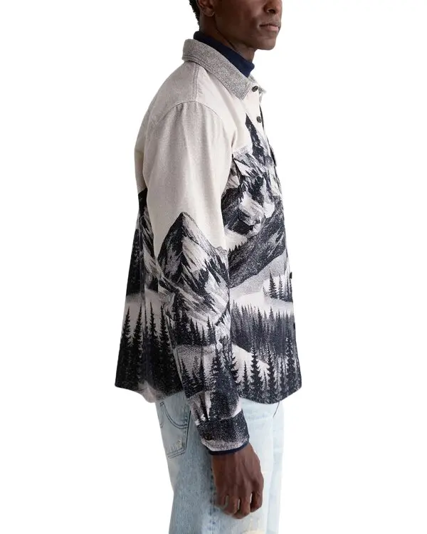 Ag Milland Graphic Long Sleeve Relaxed Fit Shirt