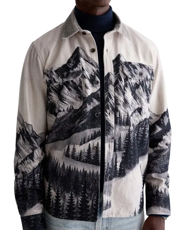 Ag Milland Graphic Long Sleeve Relaxed Fit Shirt
