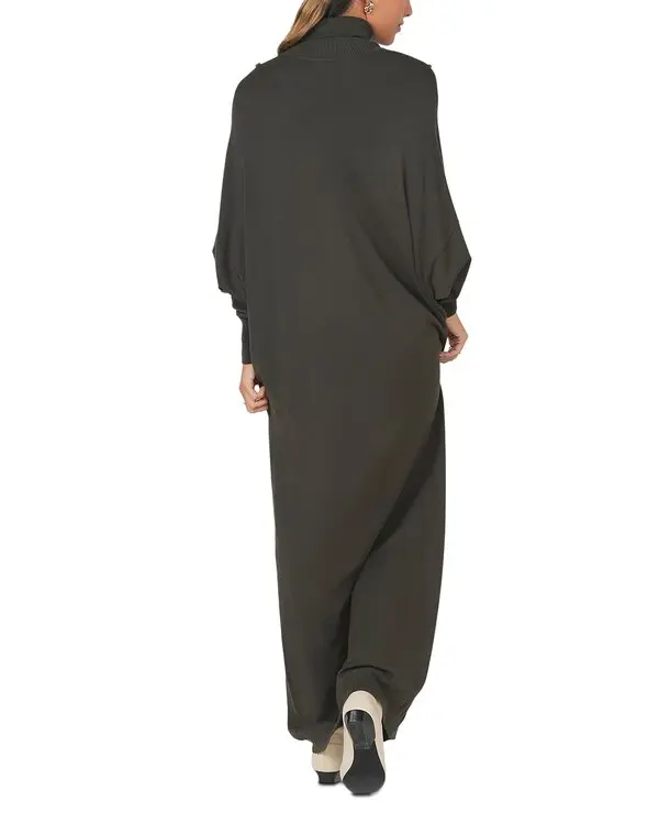 POINT Turtleneck Dolman Sleeve Maxi Dress