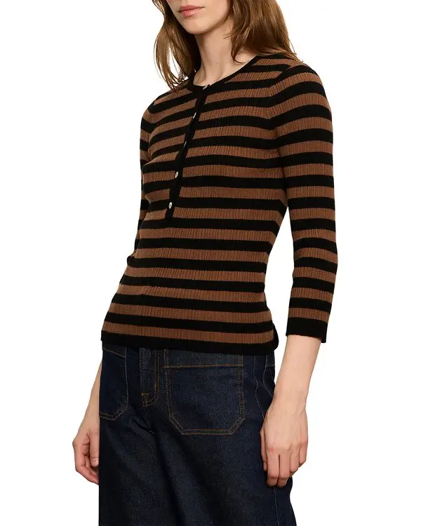 Sanctuary Selena Henley Striped Top