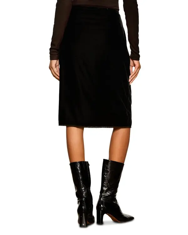 Sanctuary Layla Velvet Pencil Skirt