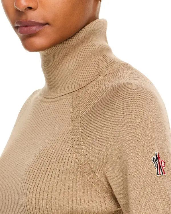 Moncler Mixed Rib Turtleneck Sweater