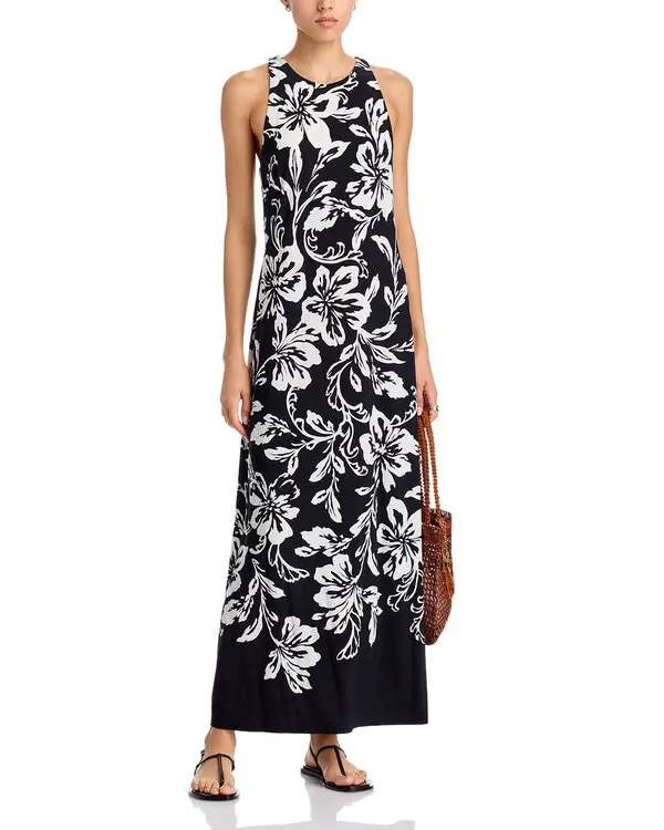 Tommy Bahama Jasmina Botanical Breeze Halter Floral Maxi Dress