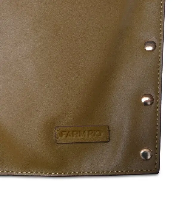 Farm Rio Maxi Leather Scarf Shoulder Bag