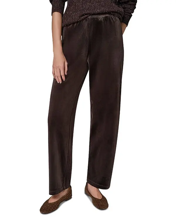 DONNA KARAN WEEKEND Velour Pull On Pants