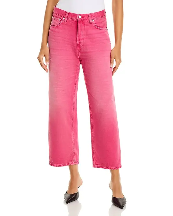 HAIKURE Betty Bull High Rise Wide Leg Crop Jeans