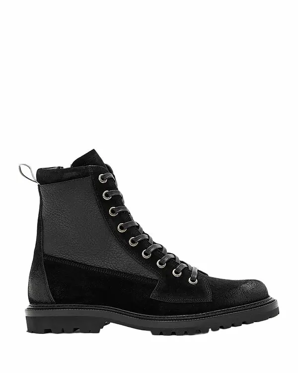 John Varvatos Lex Trooper Leather Combat Boots