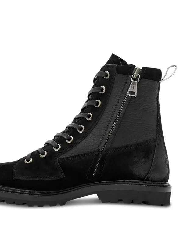 John Varvatos Lex Trooper Leather Combat Boots