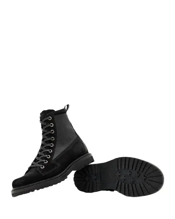 John Varvatos Lex Trooper Leather Combat Boots