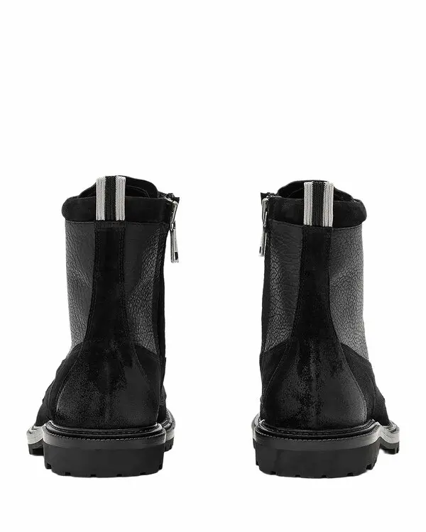 John Varvatos Lex Trooper Leather Combat Boots
