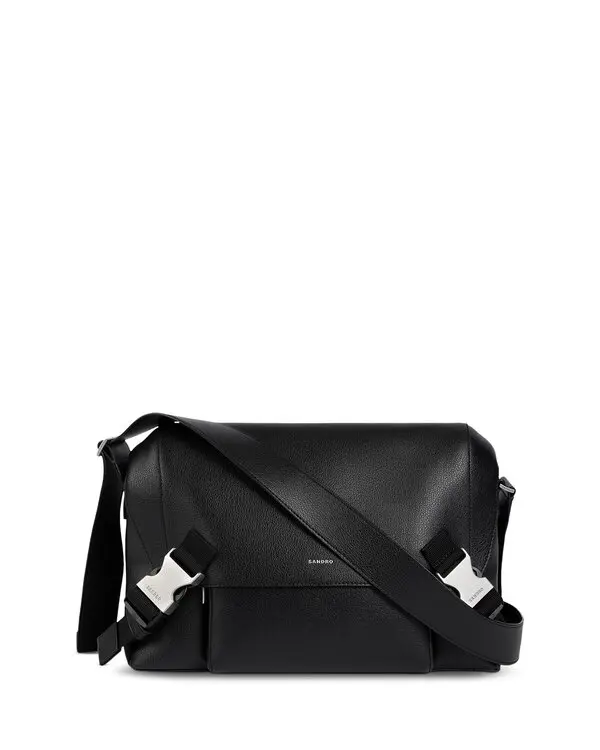 Sandro Leather Weekender Bag