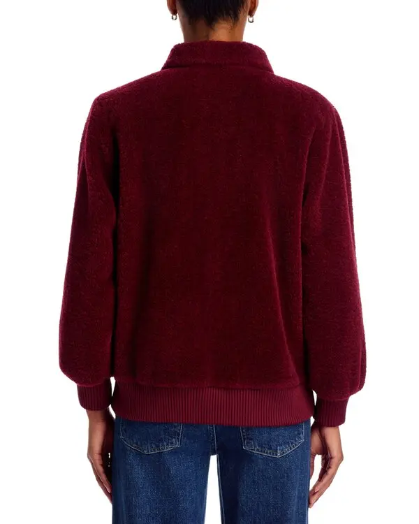 The Great. The Patch Pocket Plush Teddy Fleece Jacket