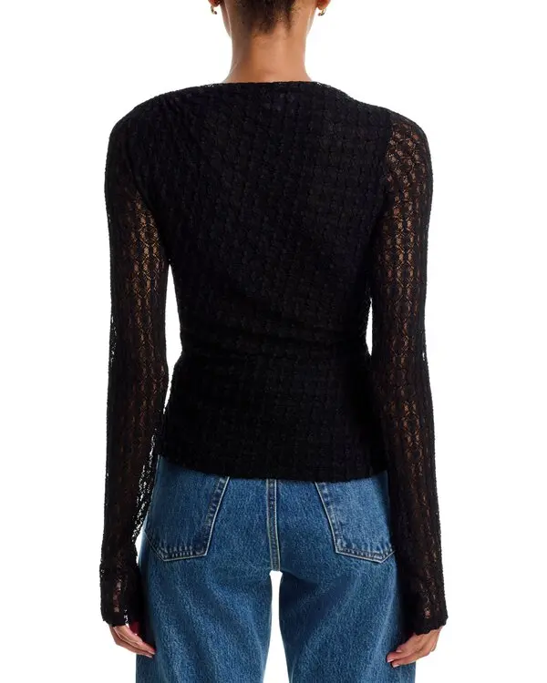 Velvet By Graham & Spencer Vanessa Boat Neck Long Sleeve Top