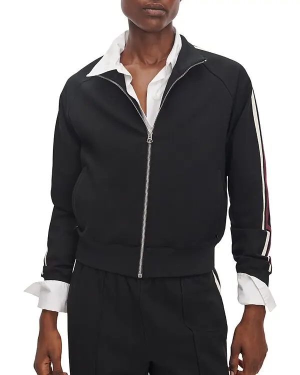 Rag & Bone Irina Ponte Track Jacket - Black Multi