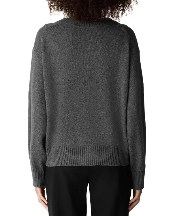 Eileen Fisher Cotton & Cashmere Crewneck Sweater