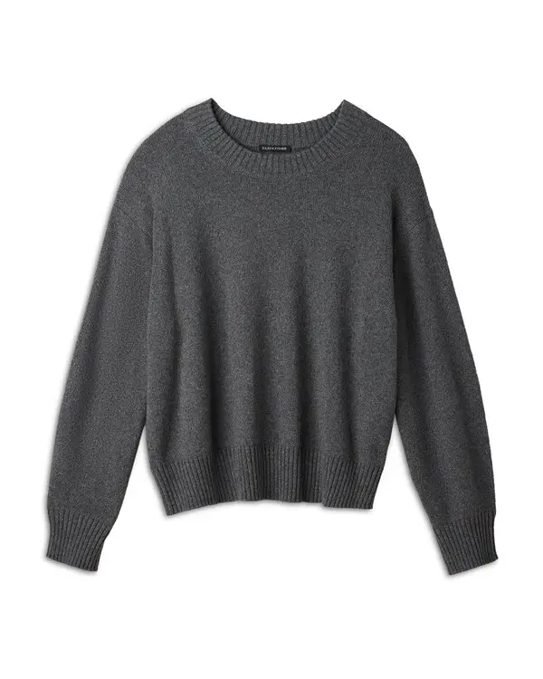Eileen Fisher Cotton & Cashmere Crewneck Sweater