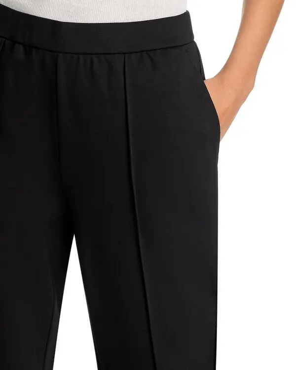 Eileen Fisher Lightweight Ponte Ankle Jogger Pants - Black