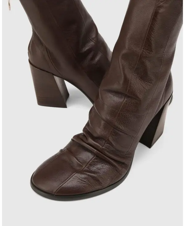 NAKED WOLFE Brandy Leather Boots