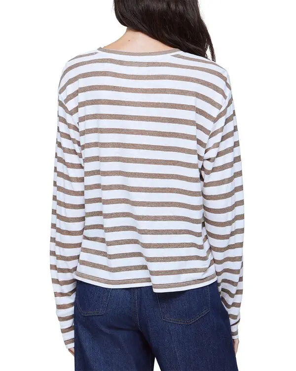 Splendid Louisa Lurex Stripe Long Sleeve Tee