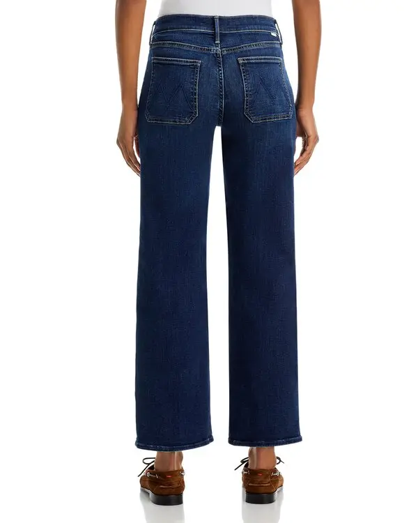 MOTHER Maven Mid Rise Wide Leg Jeans