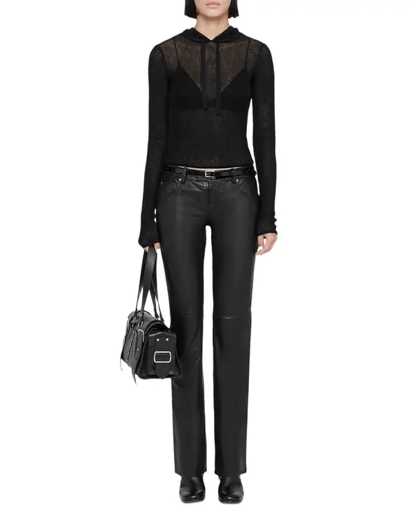 ALLSAINTS Pike Sheer Knit Hoodie