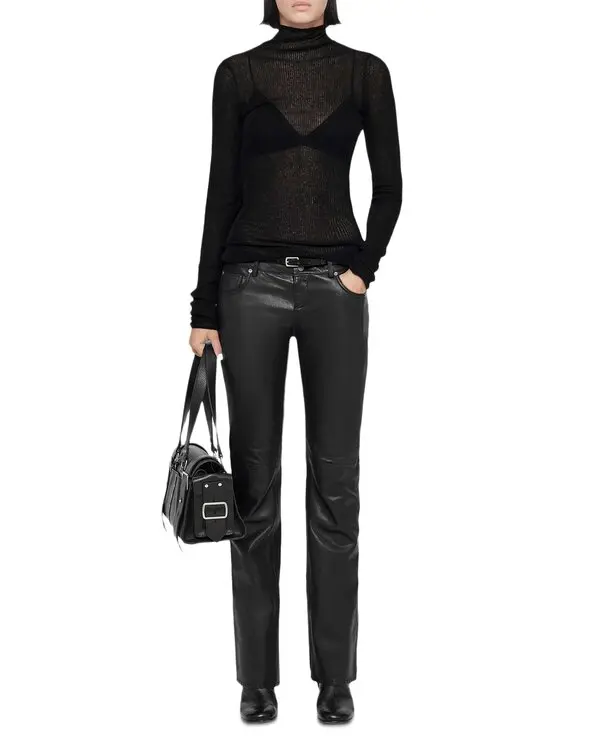 ALLSAINTS Pike Sheer Roll Neck Sweater