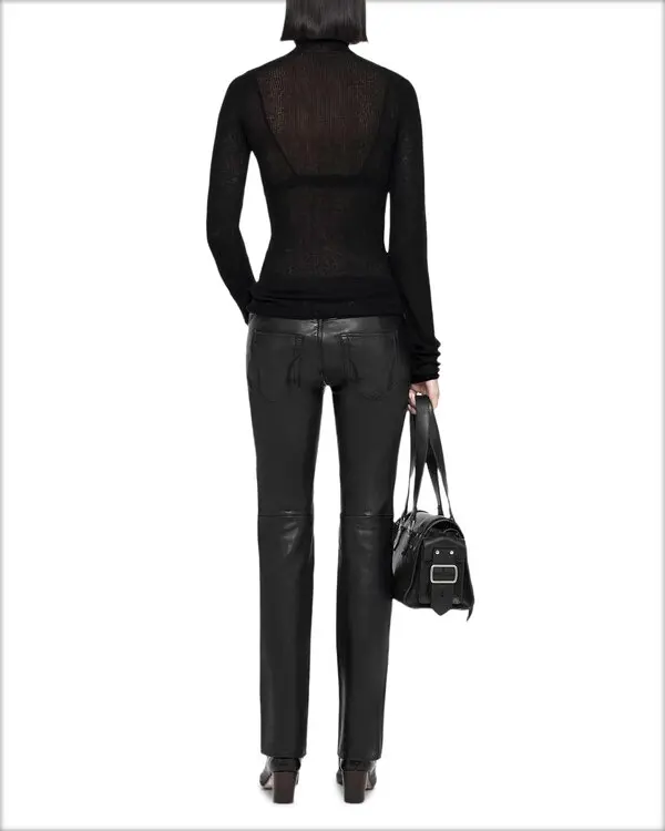 ALLSAINTS Pike Sheer Roll Neck Sweater