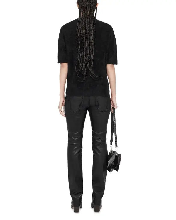 ALLSAINTS Ada Brushed Cashmere Tee - Black