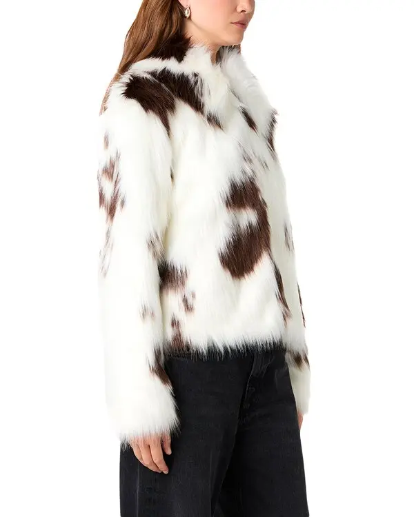 French Connection Faux Fur Collared Jacket