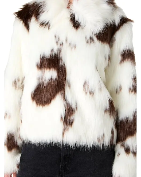 French Connection Faux Fur Collared Jacket