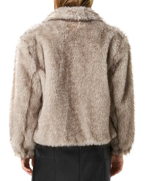 French Connection Elio Faux Fur Oversized Jacket
