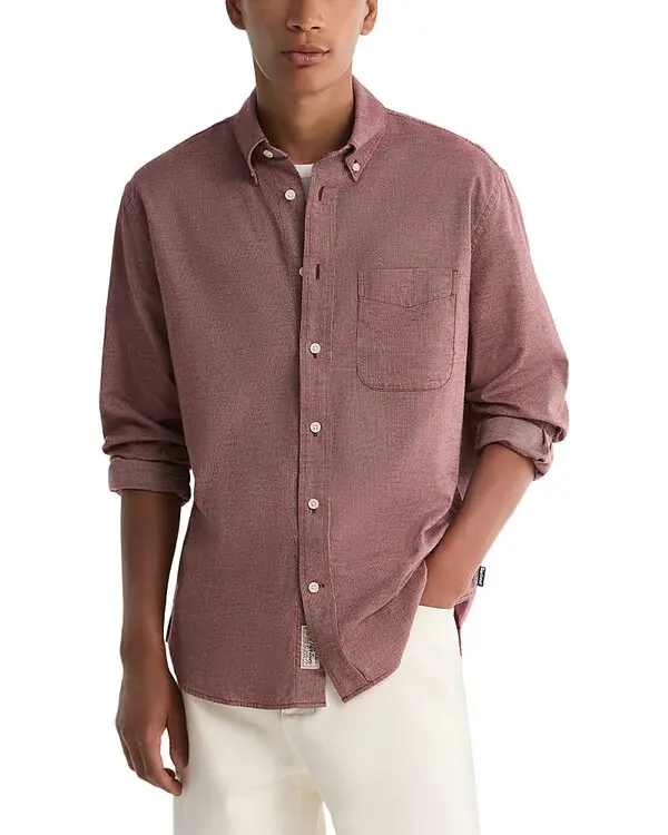 Barbour Woven Nevis Authentic Textured Shirt - Ruby Marl