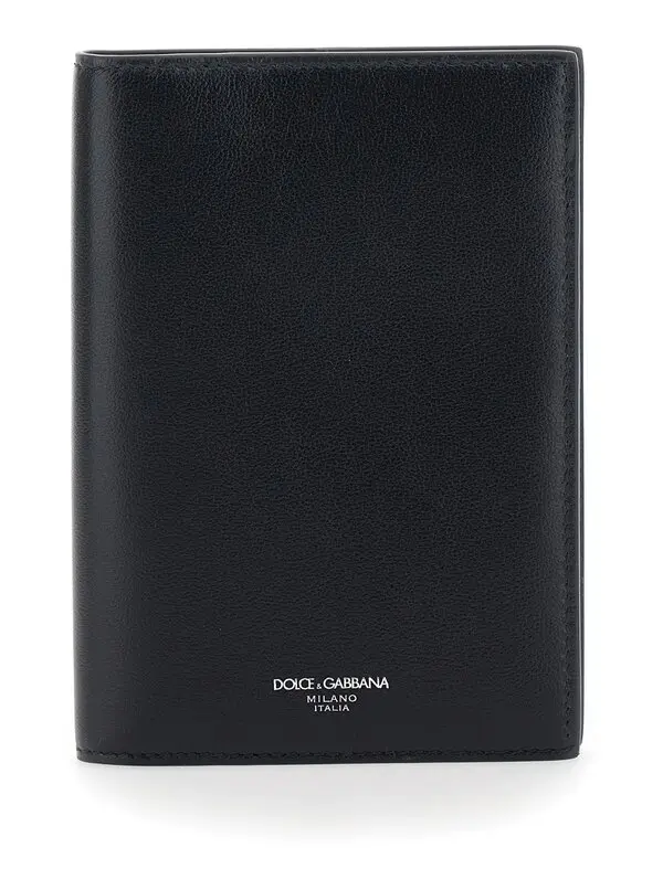 Dolce & Gabbana Mini Leather Document Holder For - Black