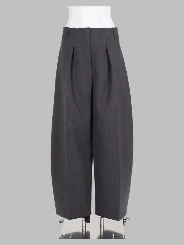 Jacquemus High-waisted Tailored Trousers - Charcoal