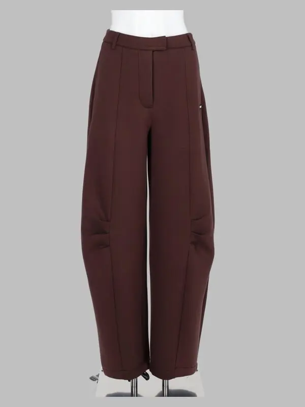 ROTATE BY BIRGER CHRISTENSEN Stretch Trousers With Viscose Blend - Brown