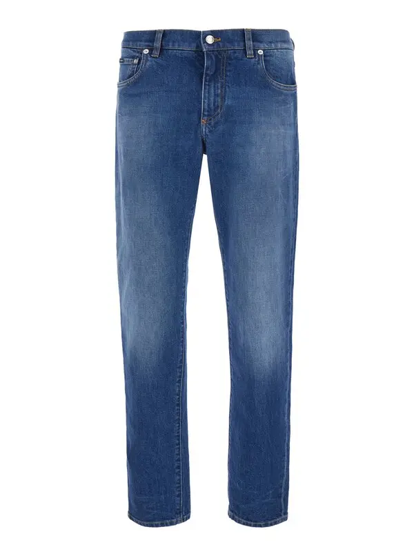 Dolce & Gabbana Coastal-style Slim Denim Jeans For - Blu