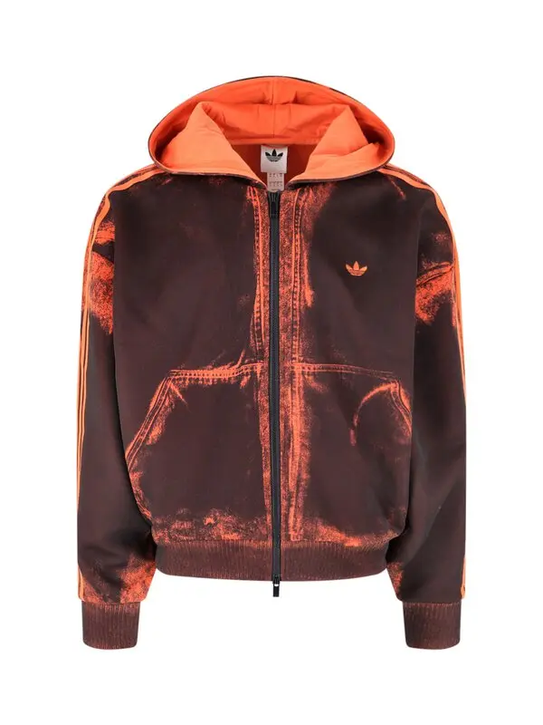 Adidas Graphic Zip-up Hoodie - Orange