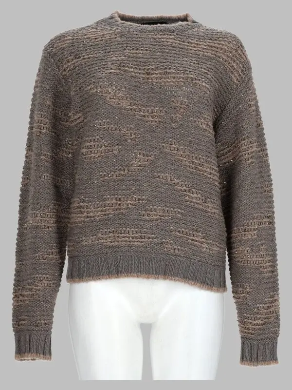 Fabiana Filippi Wool Silk Cashmere Blend Sweater - Brown