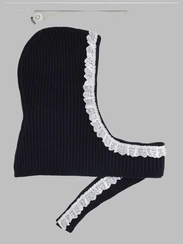 GANNI Wool Hat - Black