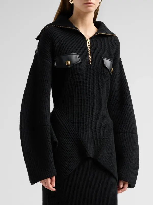 Zimmermann Clash Wool Utility Sweater