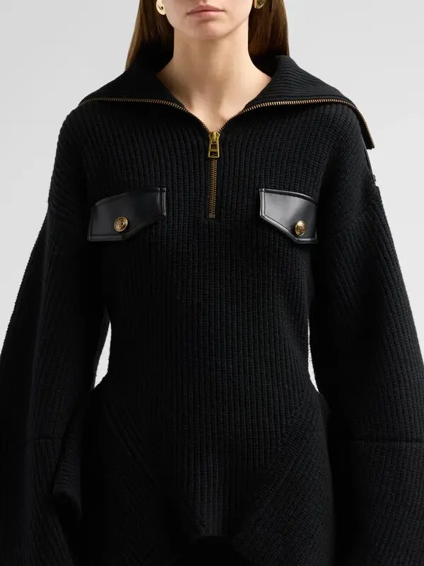 Zimmermann Clash Wool Utility Sweater