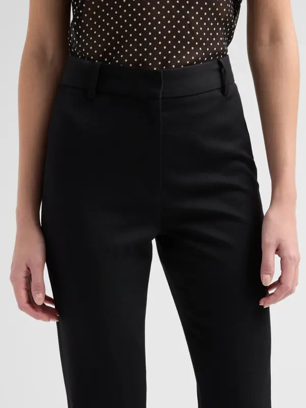 NILI LOTAN Corette Cotton Straight-leg Pants