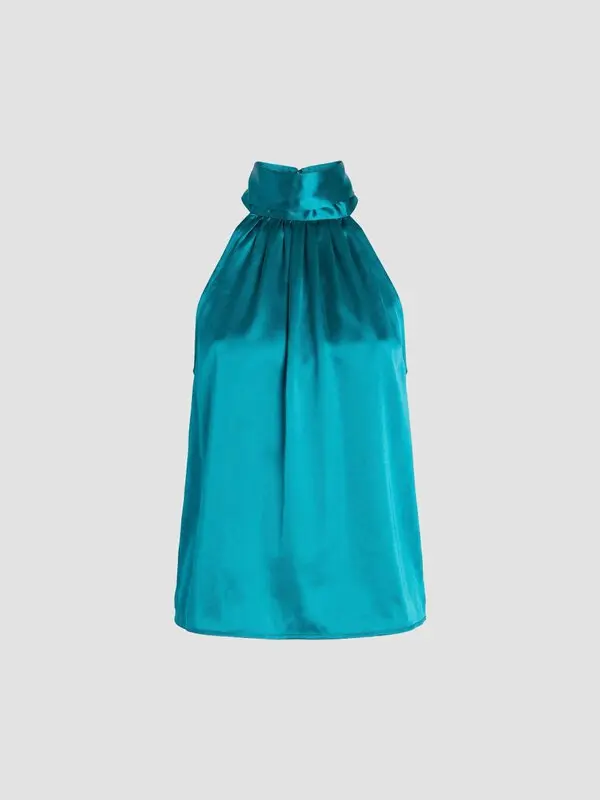 Retrofete Martina Satin Halter Top