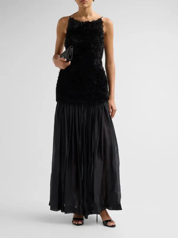 THE GARMENT Hydra Rosette Drop-waist Gown