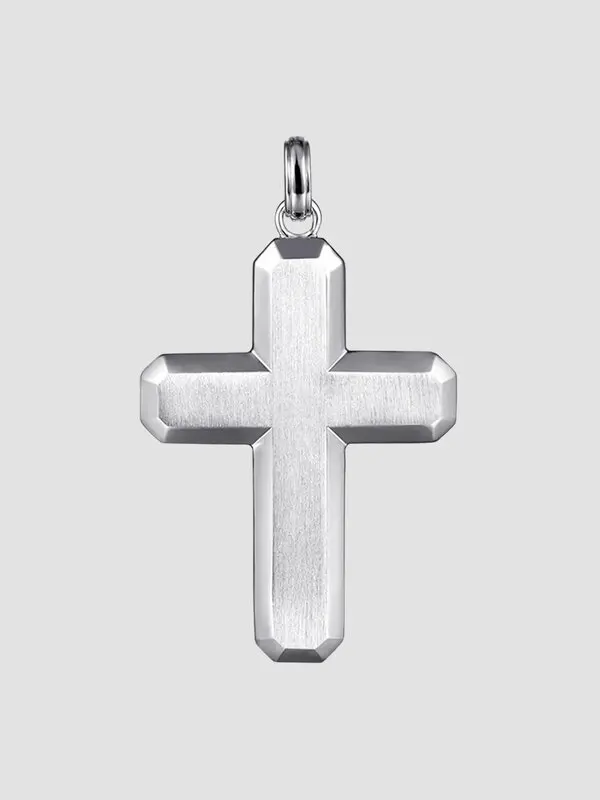GABRIEL & CO Contemporary Sterling Cross Pendant