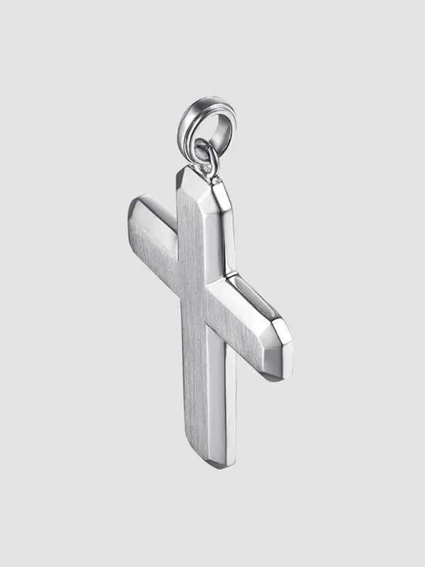 GABRIEL & CO Contemporary Sterling Cross Pendant
