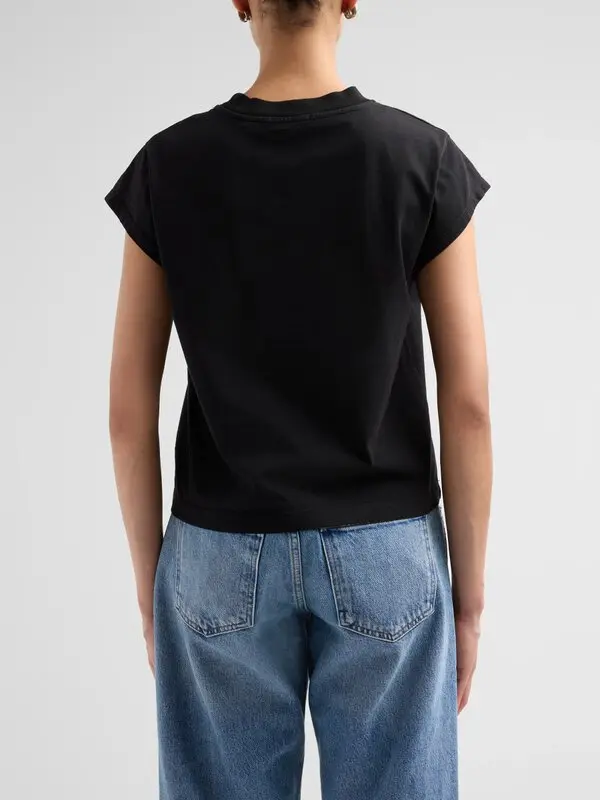 AGOLDE Bryce Cotton Cap Sleeve T-shirt