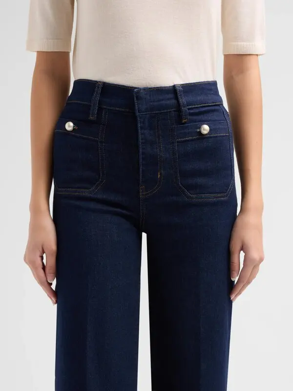 FRAME The Pearl Slim Palazzo Jeans