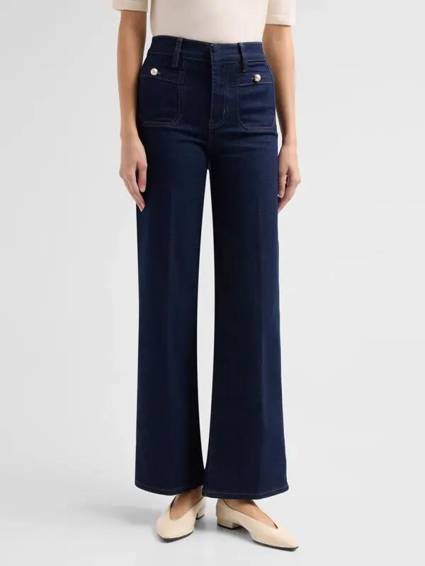 FRAME The Pearl Slim Palazzo Jeans