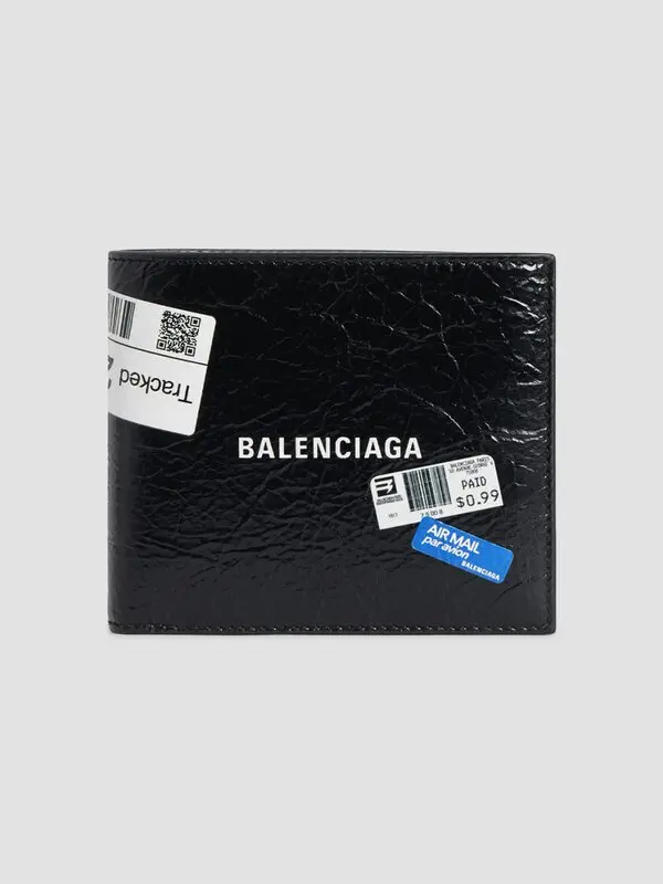 Balenciaga Shopper Square Folded Coin Wallet